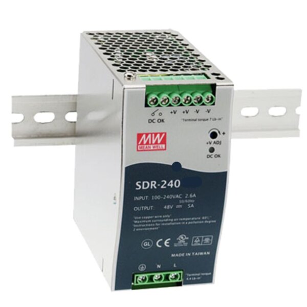 MEAN WELL SDR-240-48 DIN Rail 240W 48V 5A Premium Power Supply